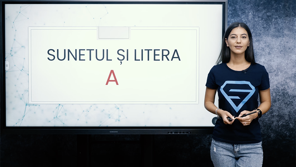 Învățăm sunetul și litera A de tipar - Clasa I